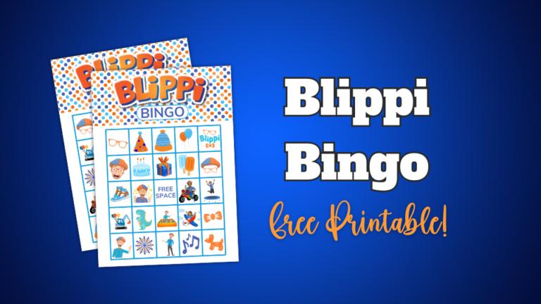 Free Blippi Bingo Game - Winnie's Party World